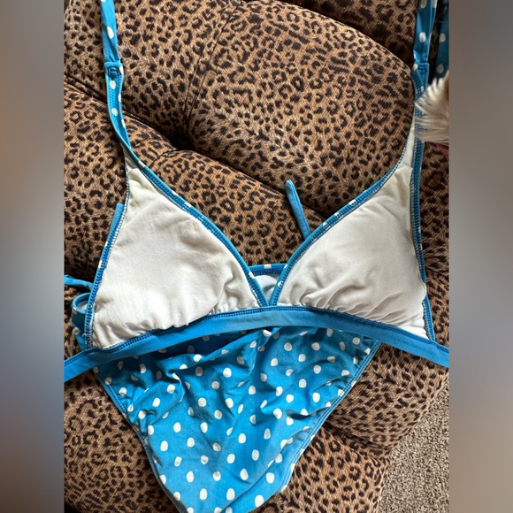 Swim | Blue Polka Dot Bikini | Poshmark